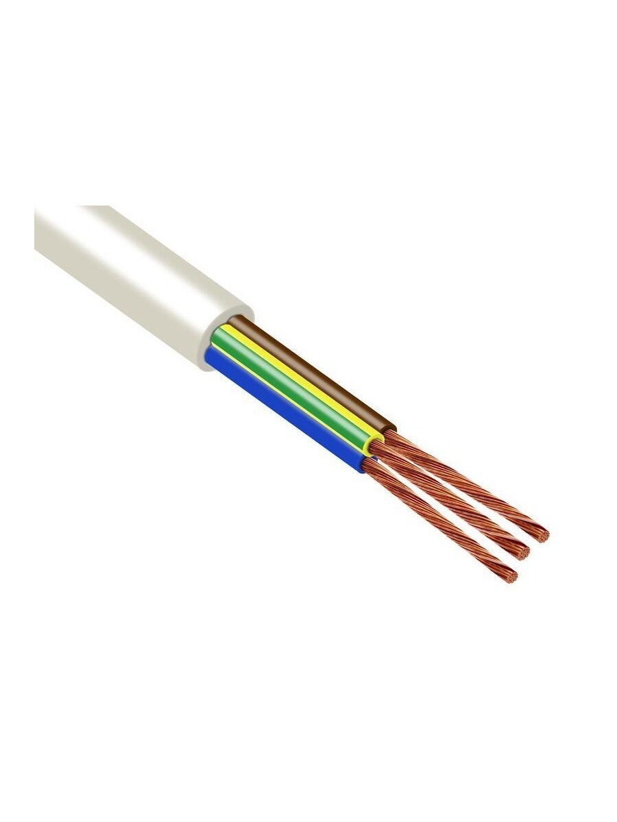 Провод ПВСнг(А)-LS 3х2.5 (2х2.5+1х2.5) 380В Б (уп.100м) ПромЭл 13431260