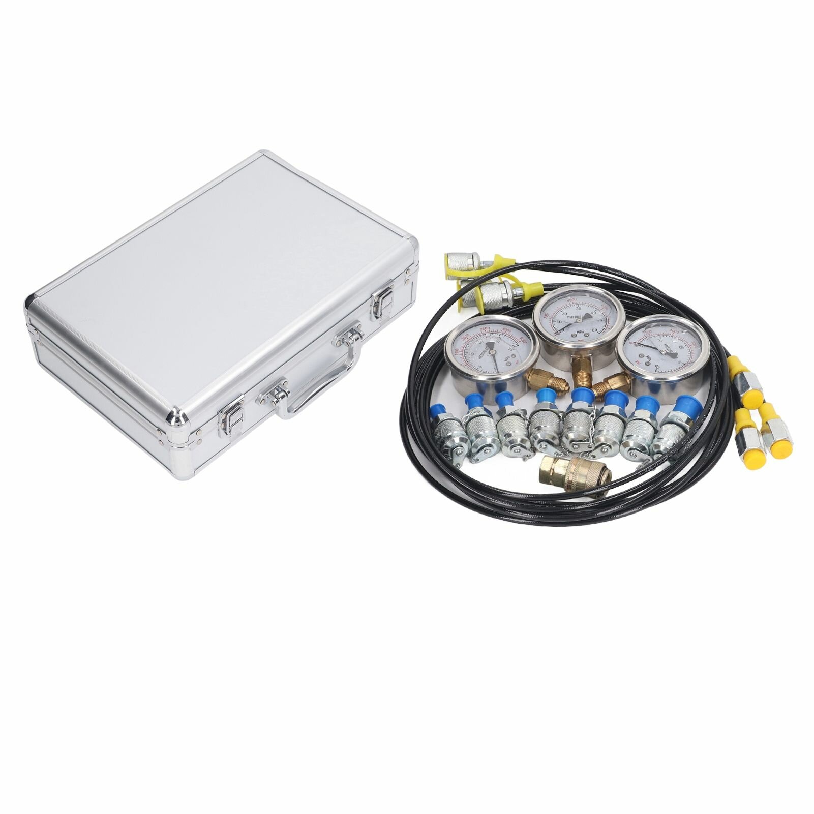 Комплект для испытания гидравлического давления, 25 60 МПа, 8 муфт, для экскаватора,