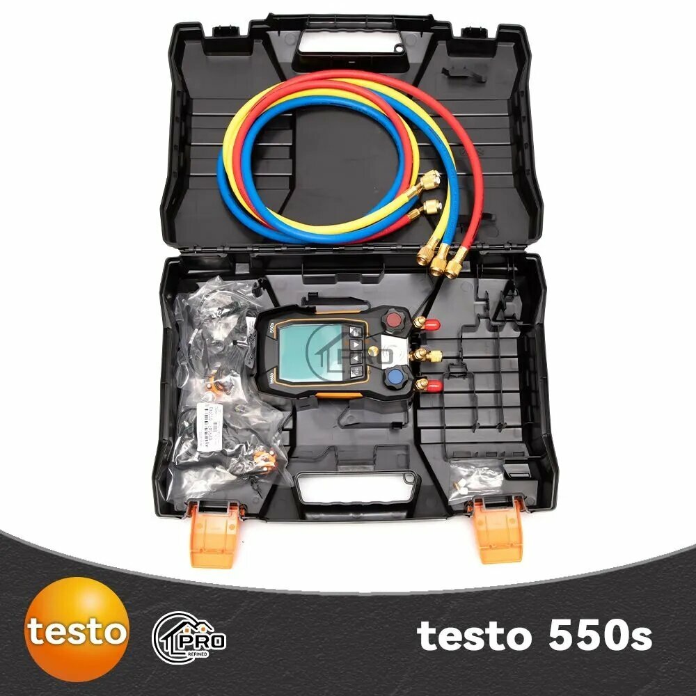 Testo 550s Интеллектуальный базовый электронный измеритель хладагента Русский язык можно переключать