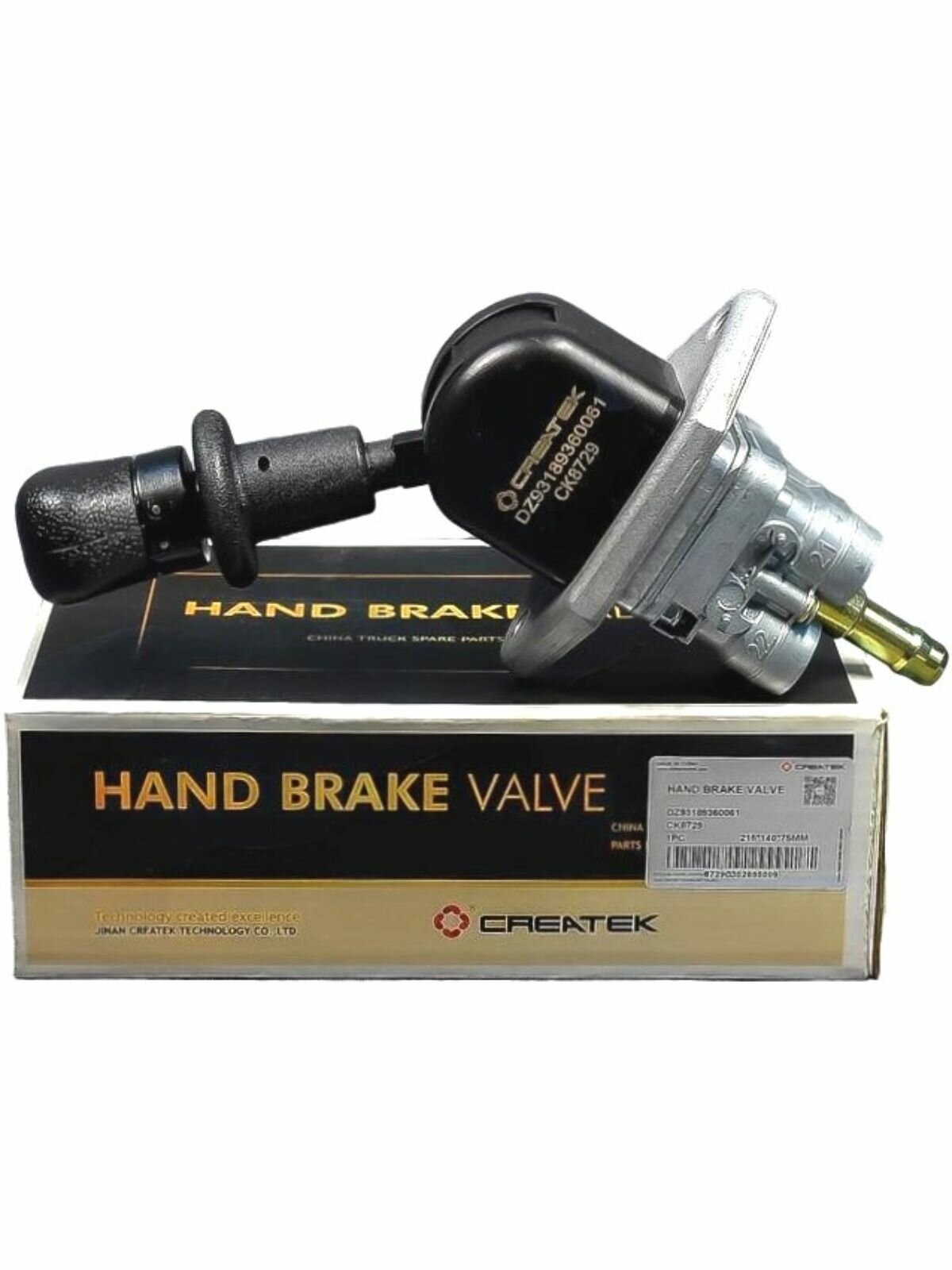 Кран ручного тормоза (3 выхода) SHACMAN F3000, SHACMAN X3000 и DELONG F3000/ X3000 качество от CREATEK Арт. DZ93189360061