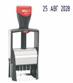 Датер автоматический металлический Colop S2100/4 (шрифт 4 мм)