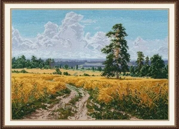 Набор для вышивки крестом Dahlia Пейзаж 14CT 16CT white canvas