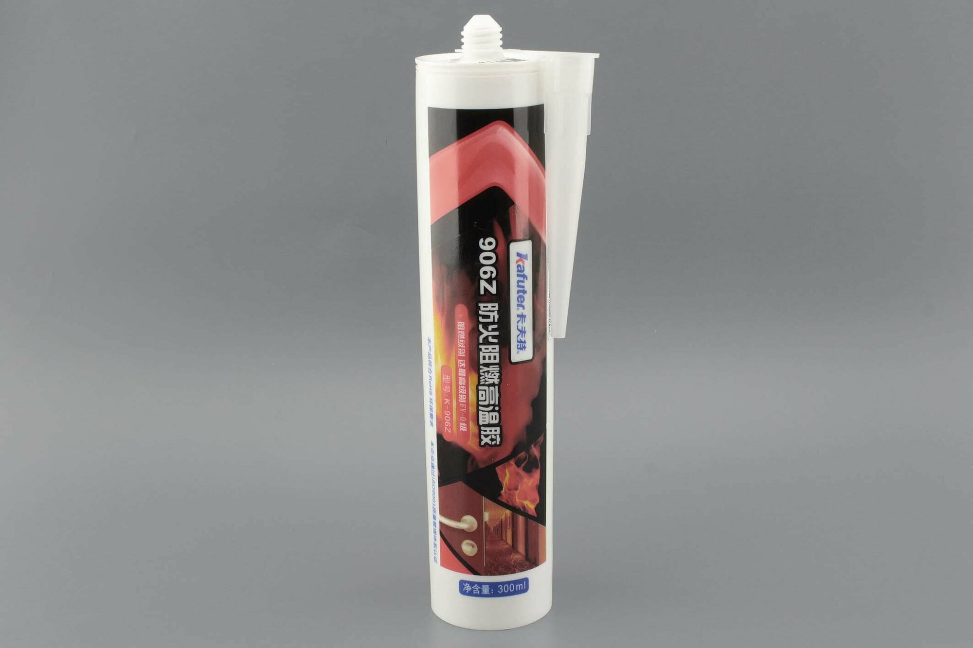 Огнеупорный однокомпонентный силиконовый герметик Kafuter K-906Z 300 мл