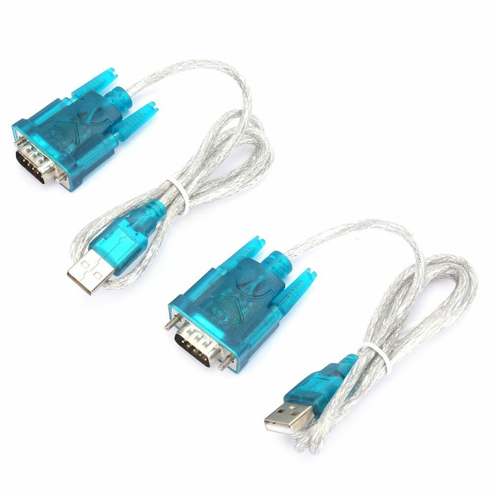 2шт Адаптер USB-RS232 HL-340 с кабелем
