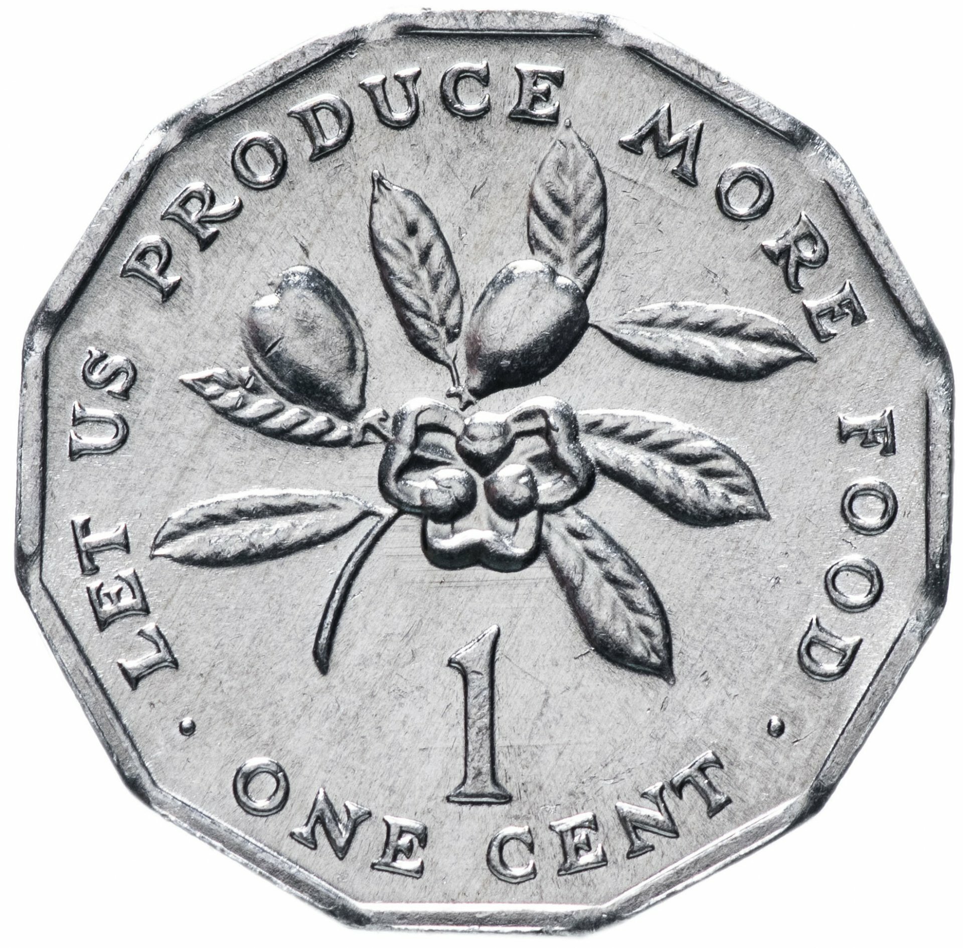 Ямайка 1 цент cent 1990, Алюминий, в сохранности AU