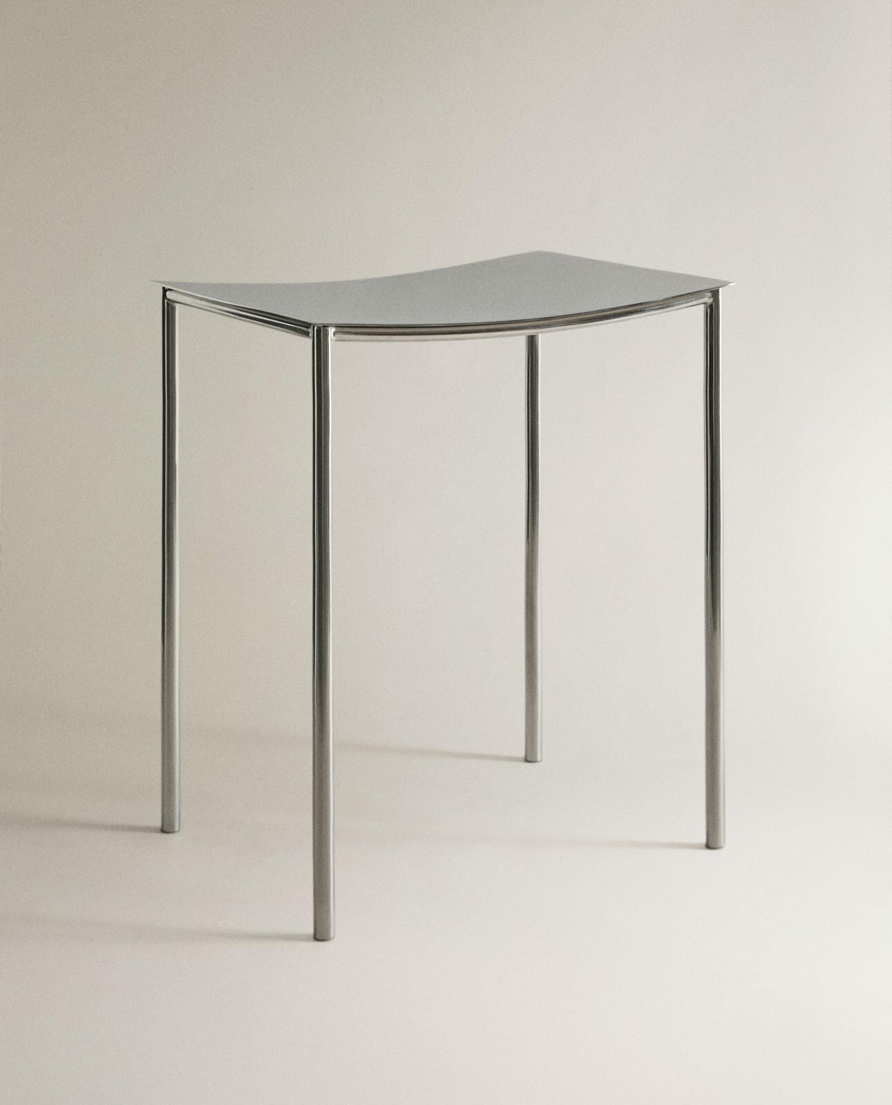 Табурет ZARA HOME, серебристый, 46 x 38 x 28 см 4564/073/808-99