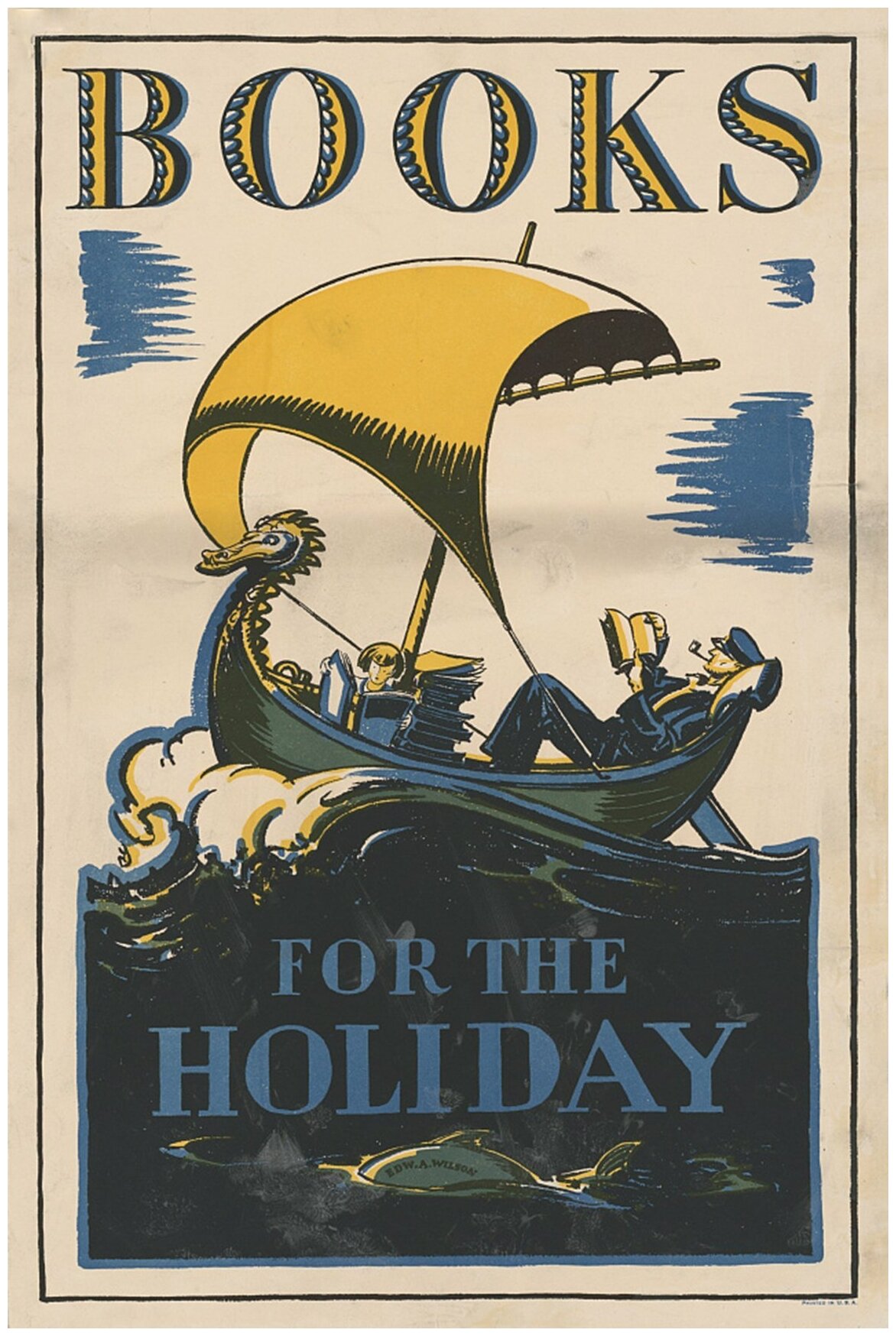 Постер / Плакат / Картина Книги - Праздничные книги 60х90 см в подарочном тубусе