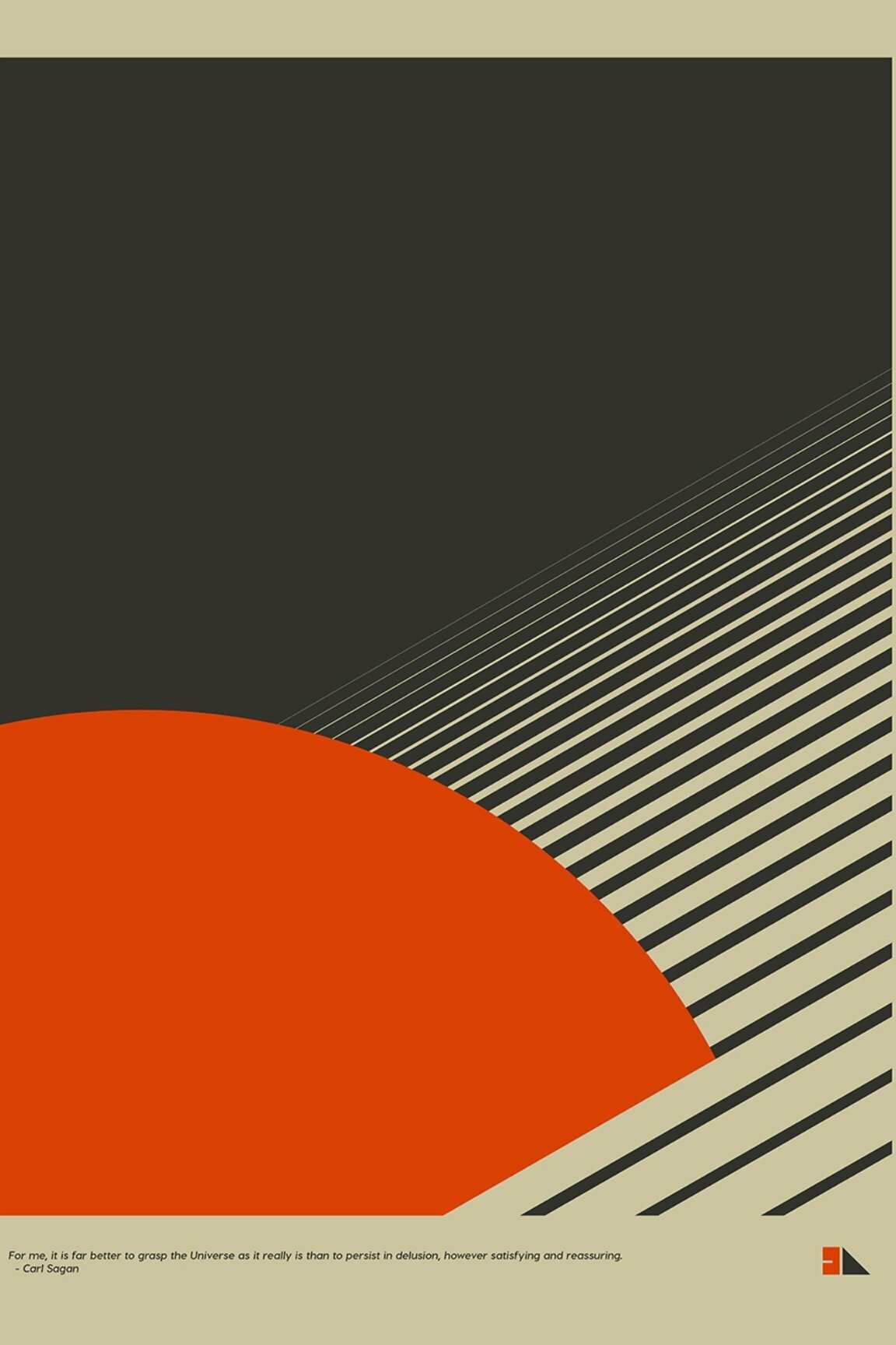 Постер / Плакат / Картина Цитаты Ученых - Карл Саган 50х70 см в подарочном тубусе