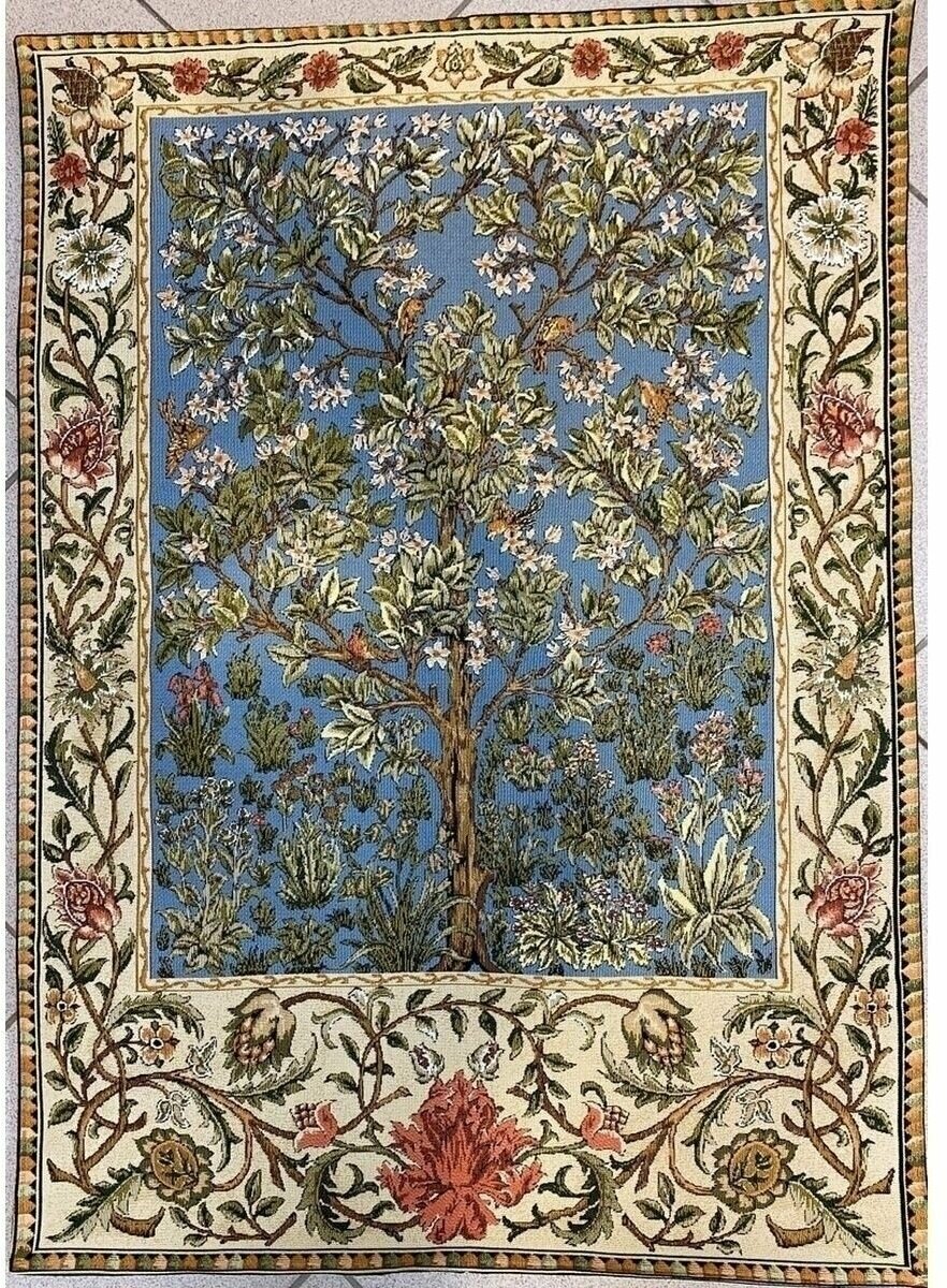 Гобеленовое панно на стену "Цветущая яблоня" У. Моррис 93х68 см