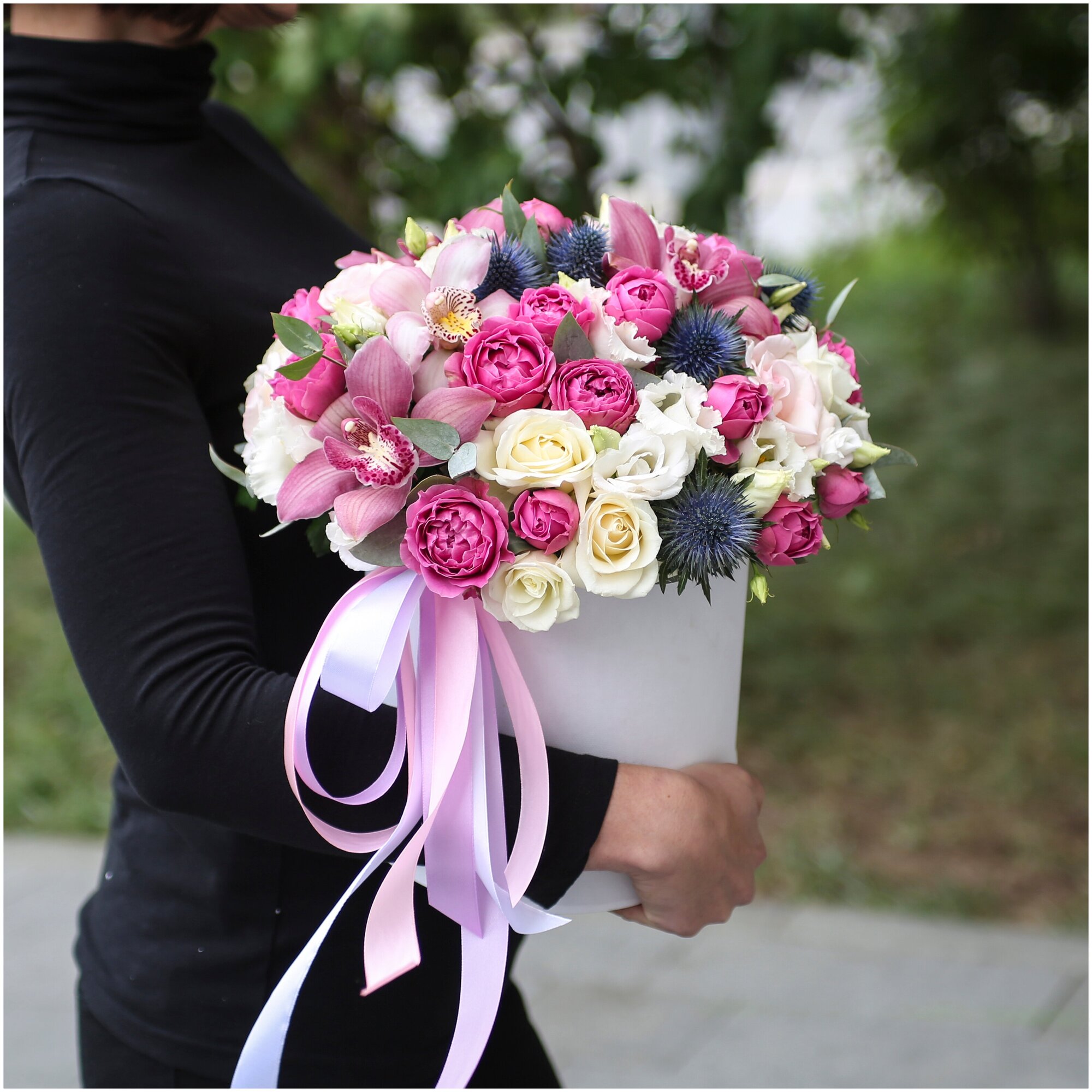 Коробка с цветам «Линетт»