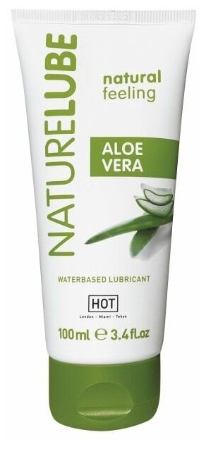 Лубрикант на водной основе NatureLube с алоэ вера - 100 мл.
