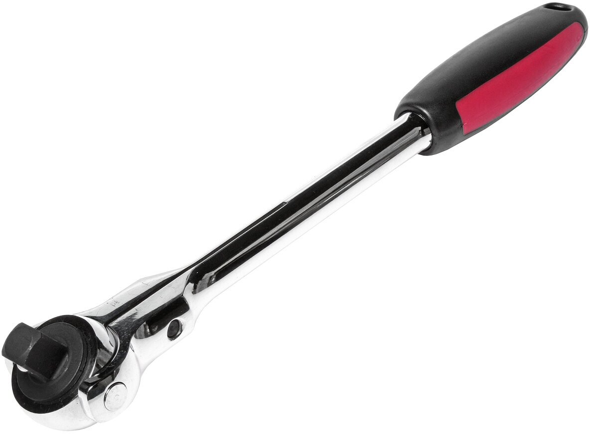 JTC-3417A Трещотка 1/2" 72-зубцовая с поворотной головкой, с резиновой рукояткой, L-305мм