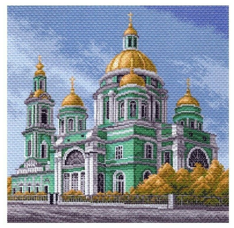 Рисунок на канве Матренин Посад "Елоховский собор в Москве", 41x41 см