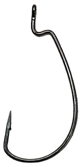 Крючок KOI "MAGNA SUPER LOCK WORM", 7/0, цвет BN, офсетный (5 шт.)/23/