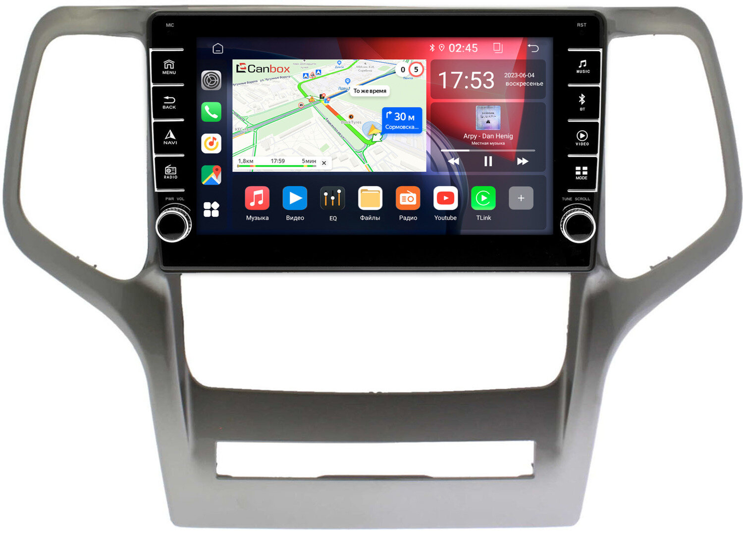 Штатная магнитола Canbox BGT9-9481 для Jeep Grand Cherokee 4 (WK2) 2010-2013 на Android 10 (IPS, DSP, CarPlay)