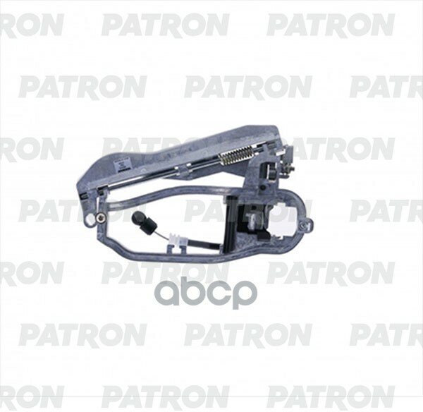 Ручка двери наружн механизм передн лев с тросом BMW X5 E53 00-06 (серебр) PATRON арт. P20-0139L