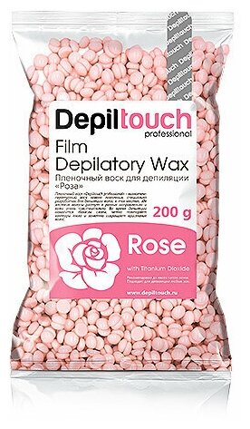 DEPILTOUCH PROFESSIONAL Пленочный воск "Роза" в гранулах, 200 гр