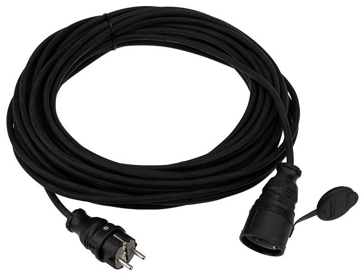 Удлинитель-шнур КГ 3х1,5, 20 м, морозостойкий, с/з, 16А, 3500 Вт, IP44 REXANT