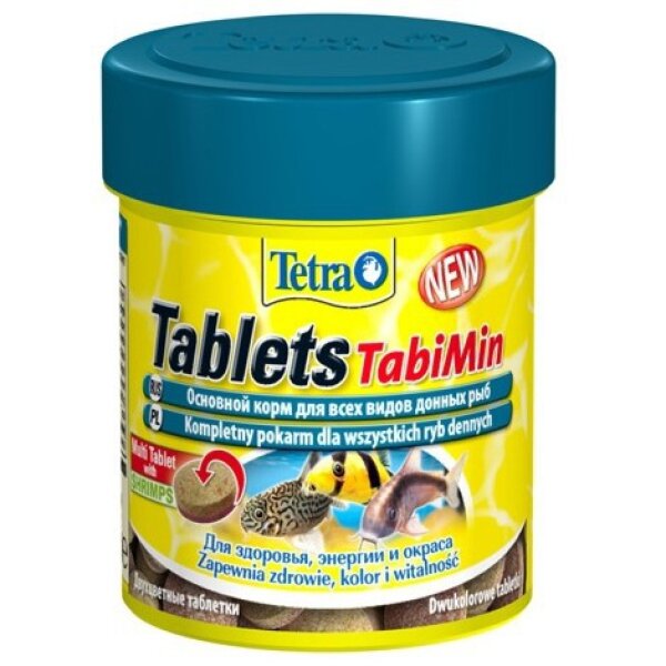 Корм для рыб TetraTablets TabiMin (таблетки) 120 таб, 66 мл.