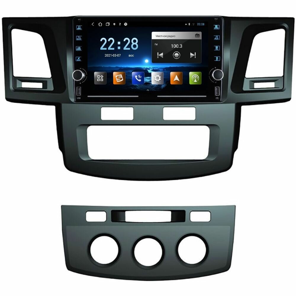 Магнитола R320 Toyota Hilux VII, Fortuner I 2005-2015 - Android 12 - IPS экран