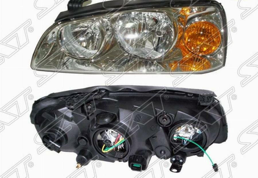 SAT ST2211132LLDEM1 Фара Hyundai Elantra 03-09 (Слева/ Ручная регулировка)