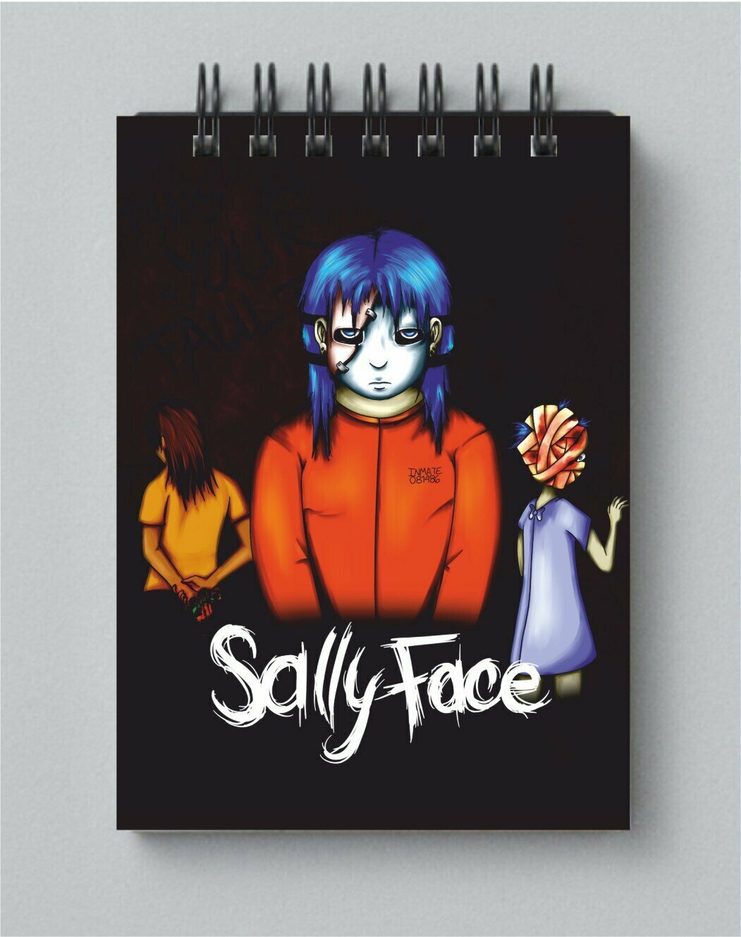 Блокнот GOODbrelok с принтом А6 "Салли Фейс, Sally Face" - 4