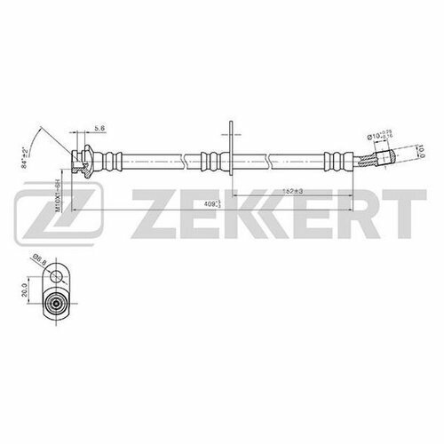 Шланг тормозной ZEKKERT bs9395 для Suzuki Liana