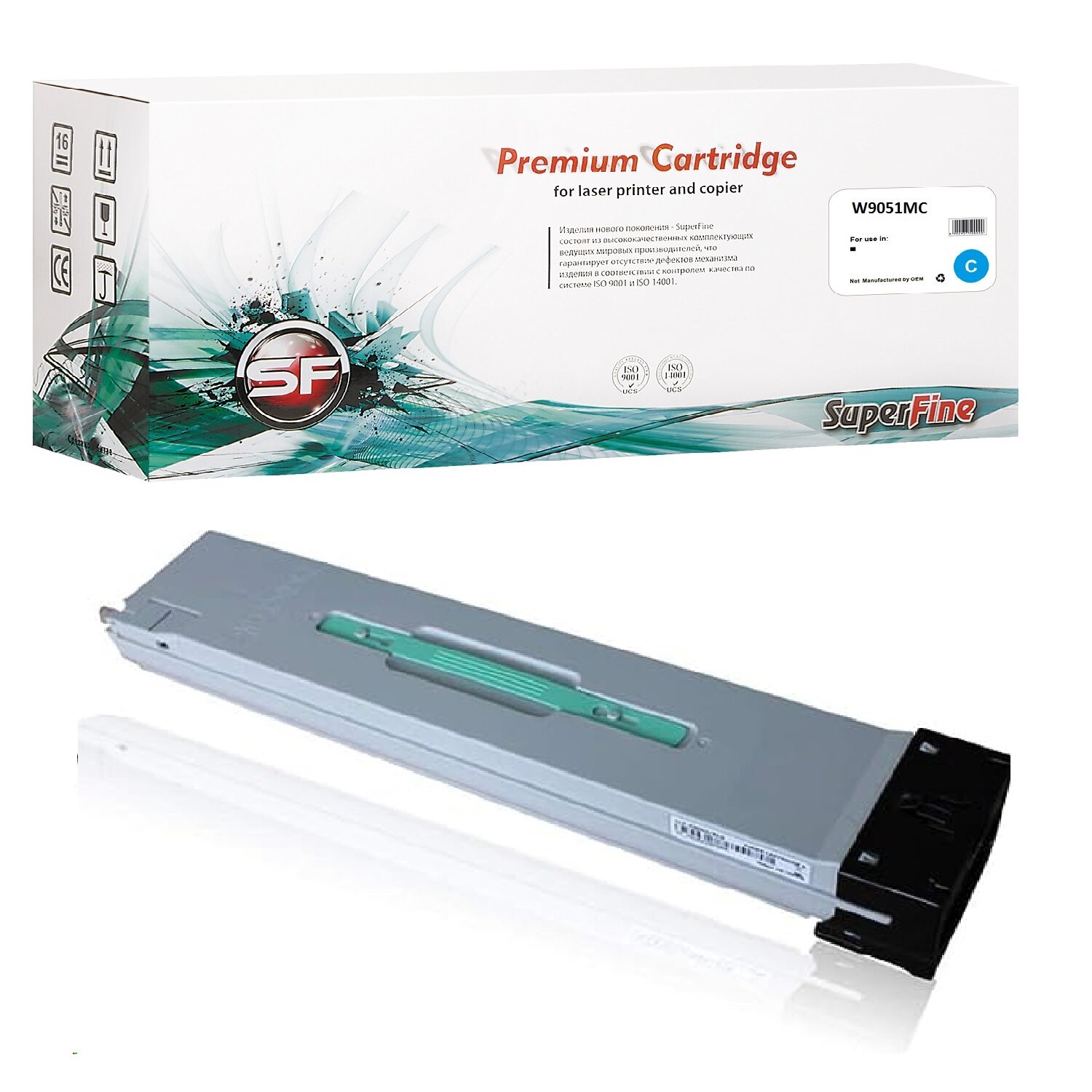 Картридж W9051MC для HP CLJ-E87640/87650/87660 52K Cyan SuperFine