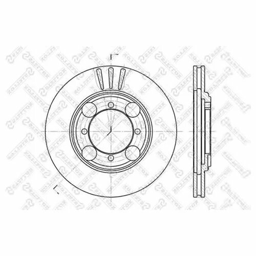 Диск тормозной передний HY ELANTRA/LANTRA 1.6-2.0/1.9TD 90] (упаковка 2 шт.), STELLOX 60203401VSX
