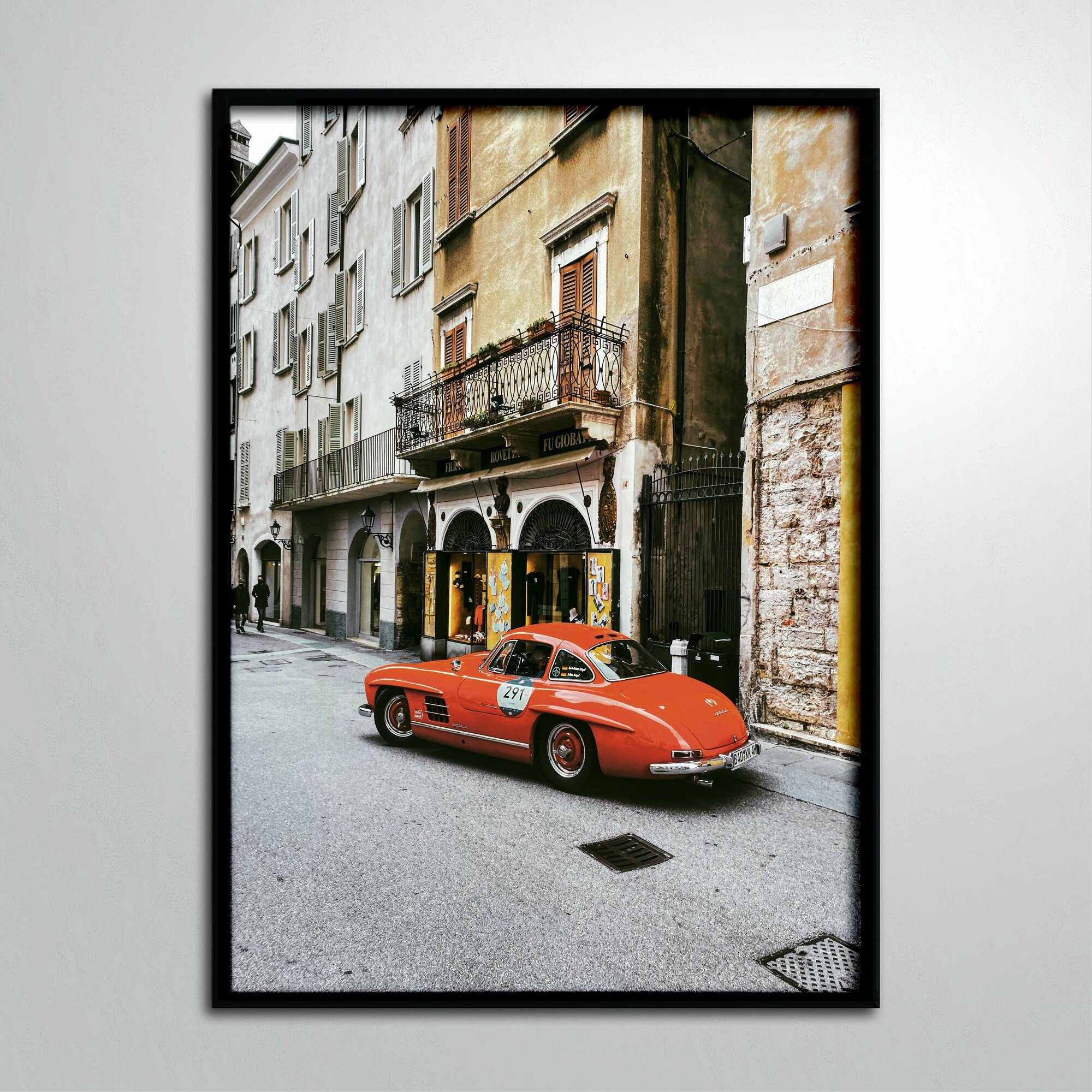 Постер в раме/Постер для интерьера/Плакат интерьерный Фотография Европа Ретро Автомобтль Спорткар
