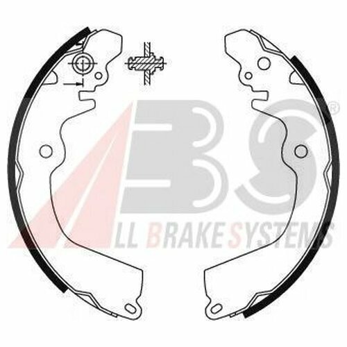 Комплект тормозных колодок Abs 8903 для Mitsubishi Carisma (1995-2006), Mitsubishi Colt (1992-2004), Mitsubishi Galant (1987-2004)