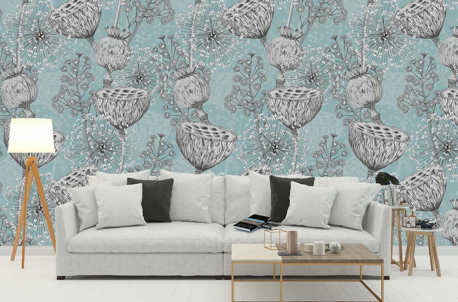 Фотообои виниловые на флизелиновой основе Luxury Walls AM02805 "Полевые цветы" 500х270см