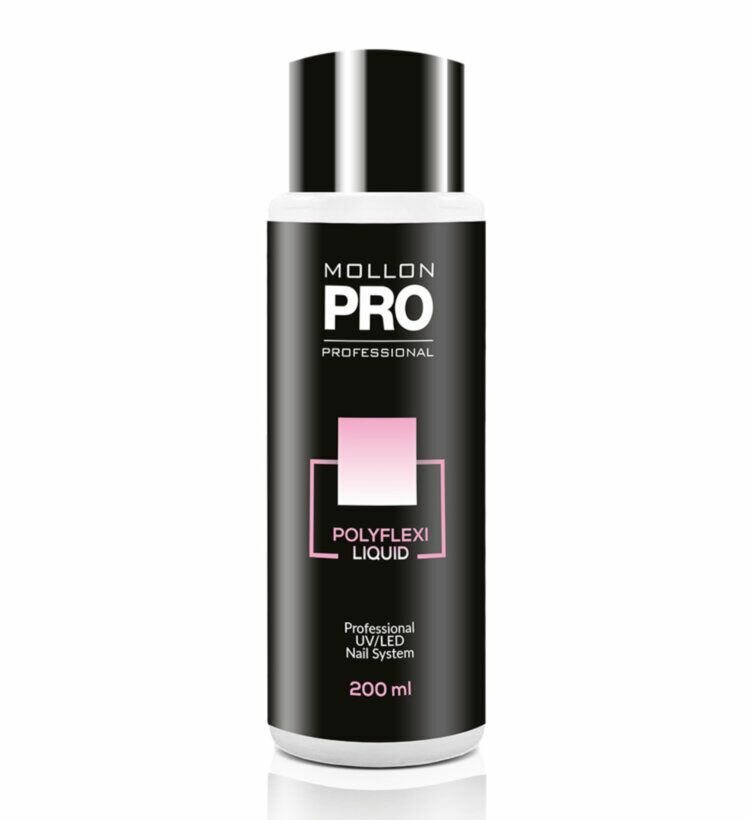 Профессиональное средство для моделирования ногтей MOLLON PRO POLYFLEXI LIQUID (200 ml)