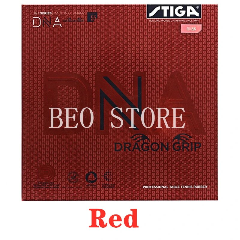 STIGA DNA DRAGON GRIP резина для настольного тенниса Красный, Red