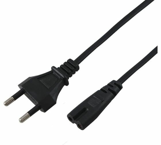 Сетевой шнур REXANT вилка - евроразъем С7, кабель 2x0,5 кв. мм, длина 1,8 метра 11-1101