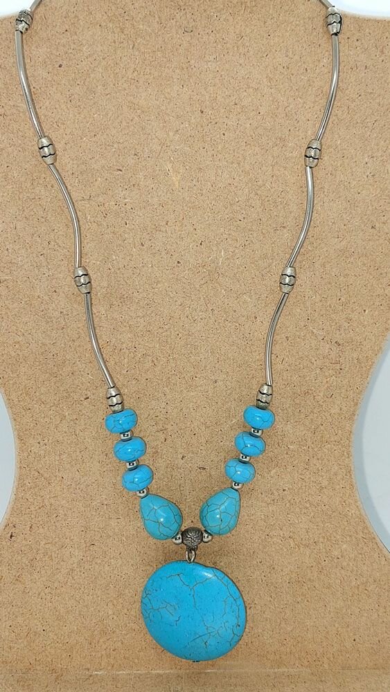 Колье, бирюза