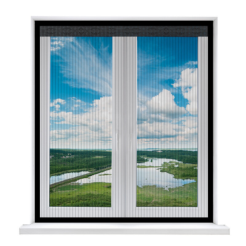 Магнитная сетка для дверей и окон, без необходимости сверления, защита от комаров, летняя самостоятельная установка, новая модель