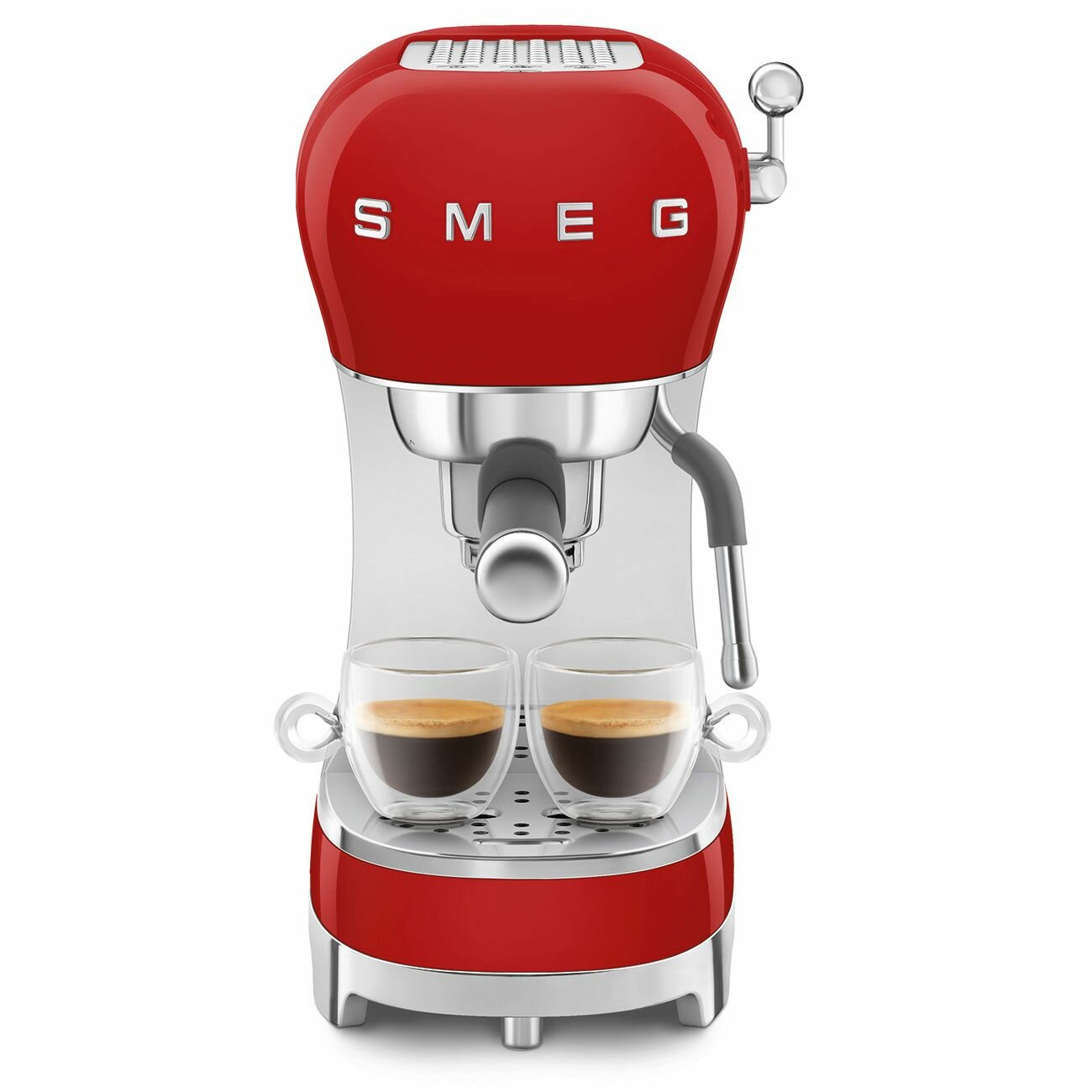 Кофеварка рожковая Smeg Macchina da Caffe Espresso Manuale 50's Style Rosso ECF02RDEU