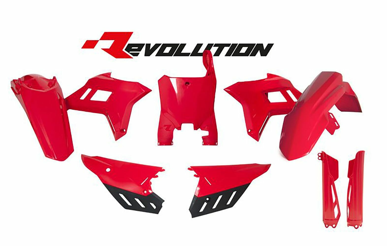 Комплект пластика Honda CRF250 22-24, CRF450 21-24, Revolution.