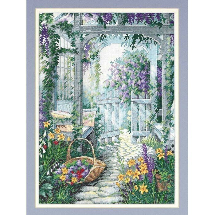 Набор для вышивания Dimensions Garden Gate (Садовая калитка) 13692 25х36 см
