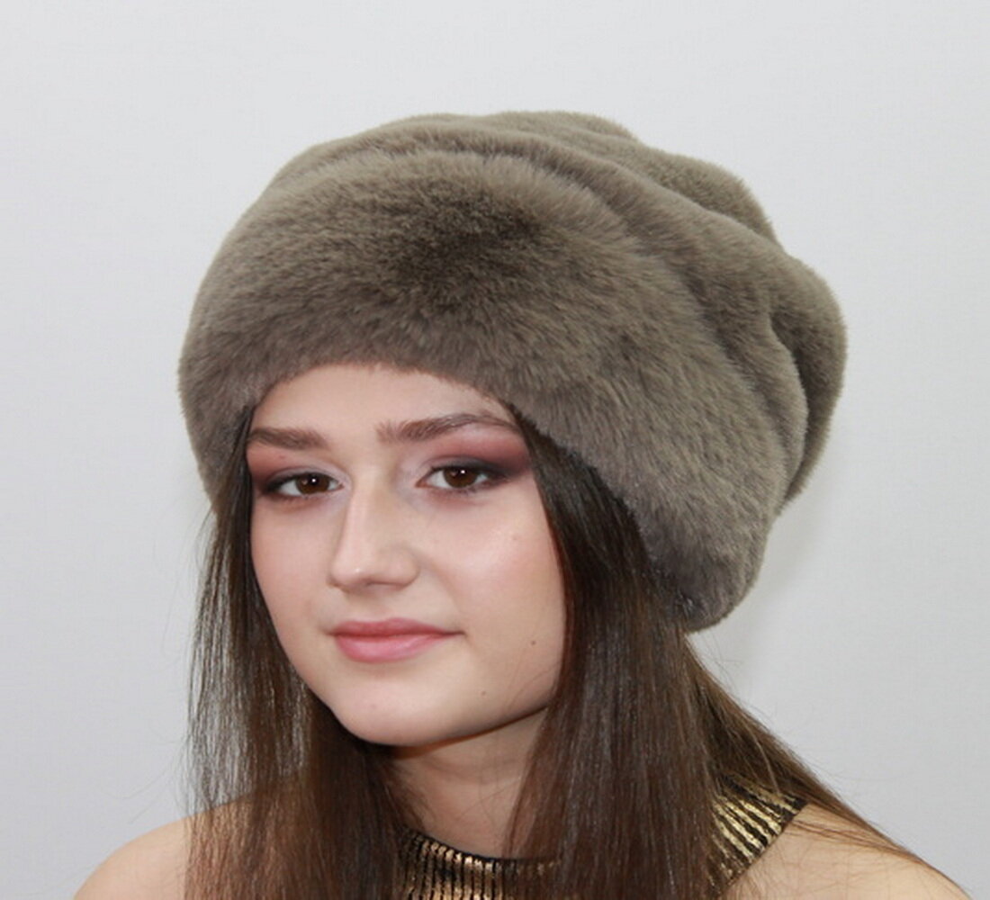 Шапка с эко мехом, Бренд Мария для женщин