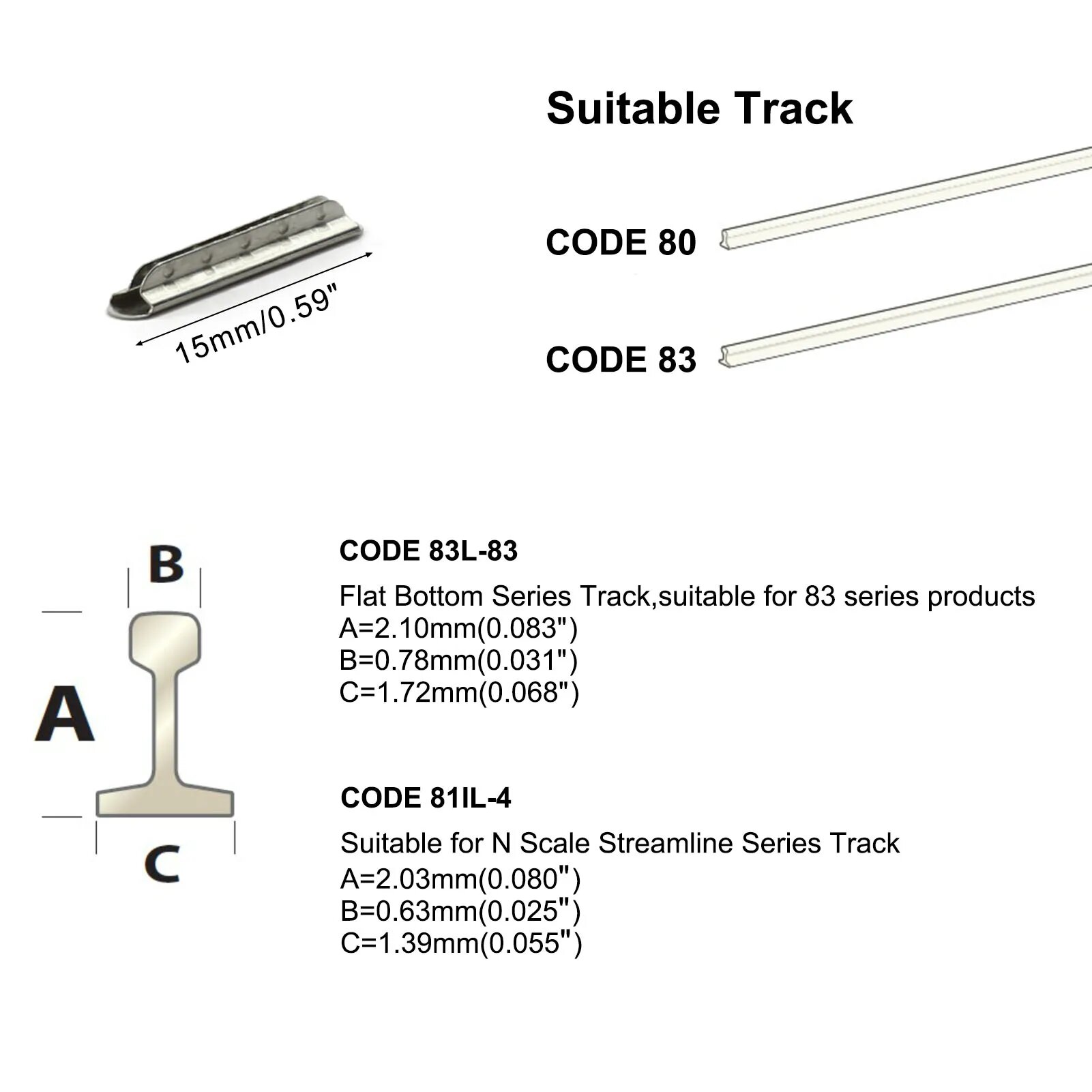 Evemodel рельсовые плиты для Code 80 83