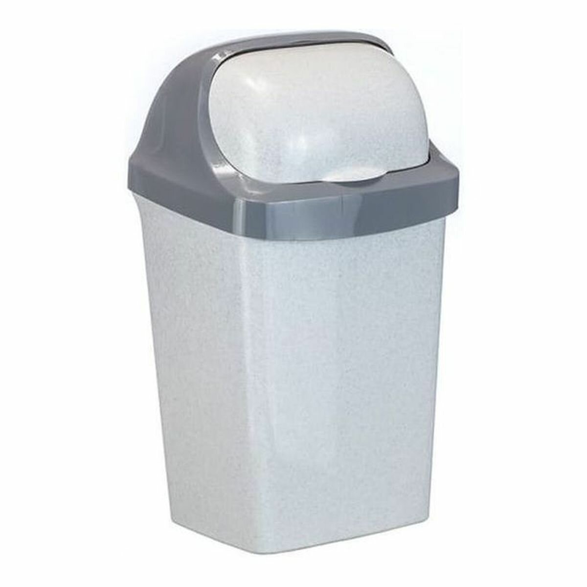 Контейнер для мусора 9л ролл ТОП Беж. мрамор IDEA (М-Пластика) М2465