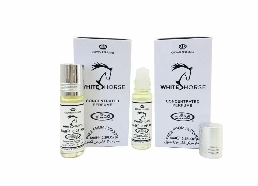 Масляные духи Al Rehab White Horse, 6 мл 2шт