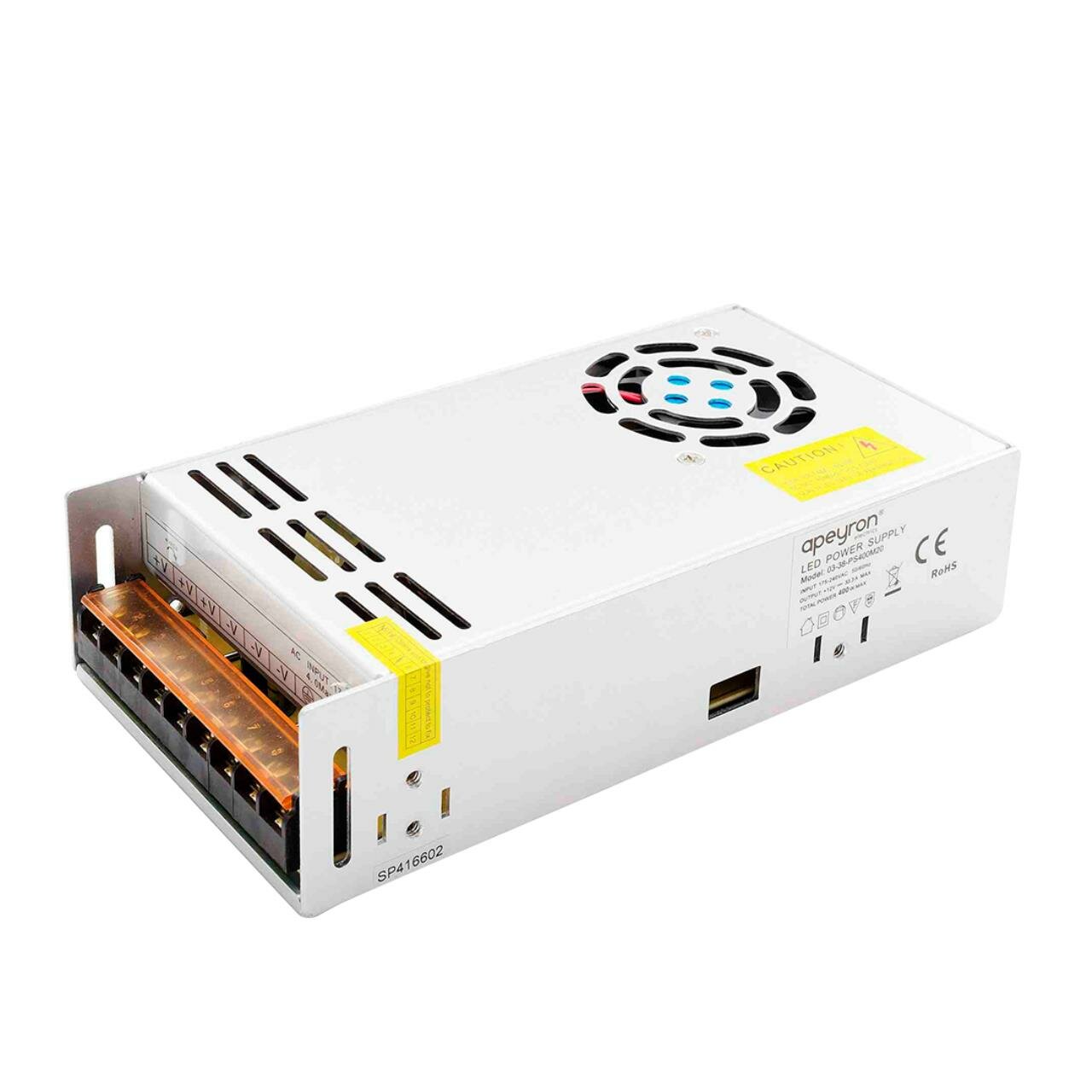 03-38 Блок питания 12В, 400 Вт, IP20, 33,3 А, 214x114x50 мм