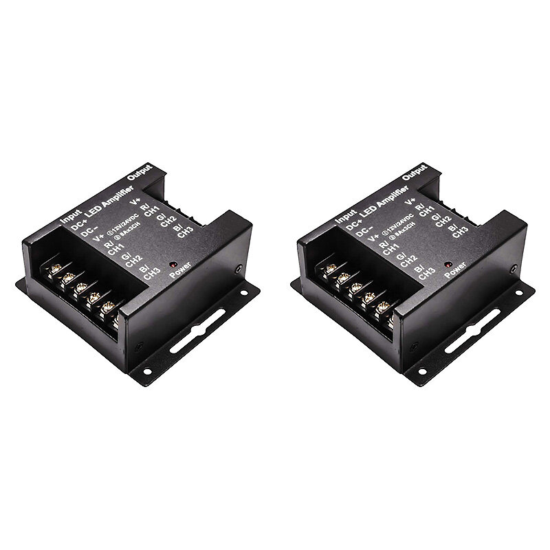Усилитель контроллера RGB 288 Вт 12/24 В IP33 (2 шт.)