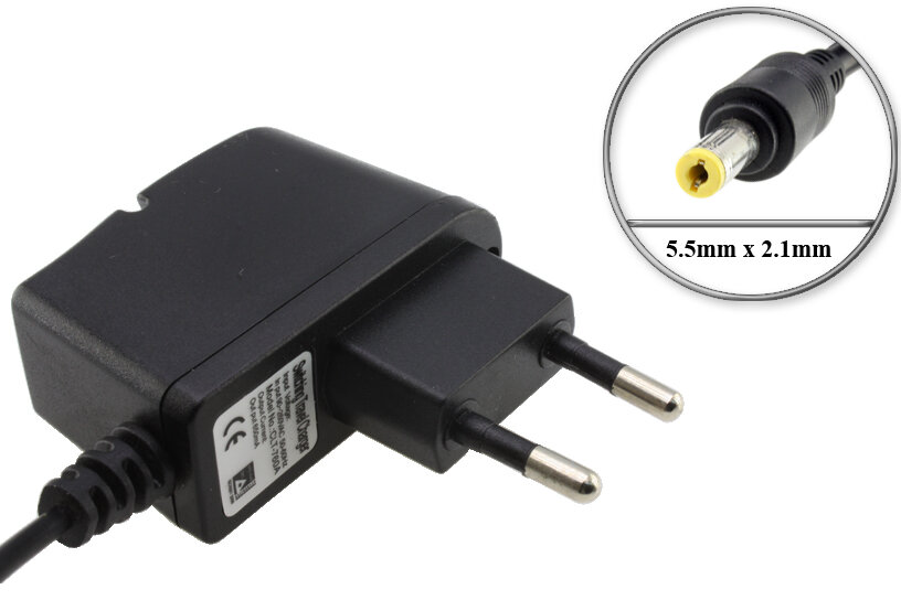Адаптер (блок) питания 5.6V, 0.08A, 5.5x2.1 (CA09, SW-056008EU-S, PN09), для Babyliss E696E и др.