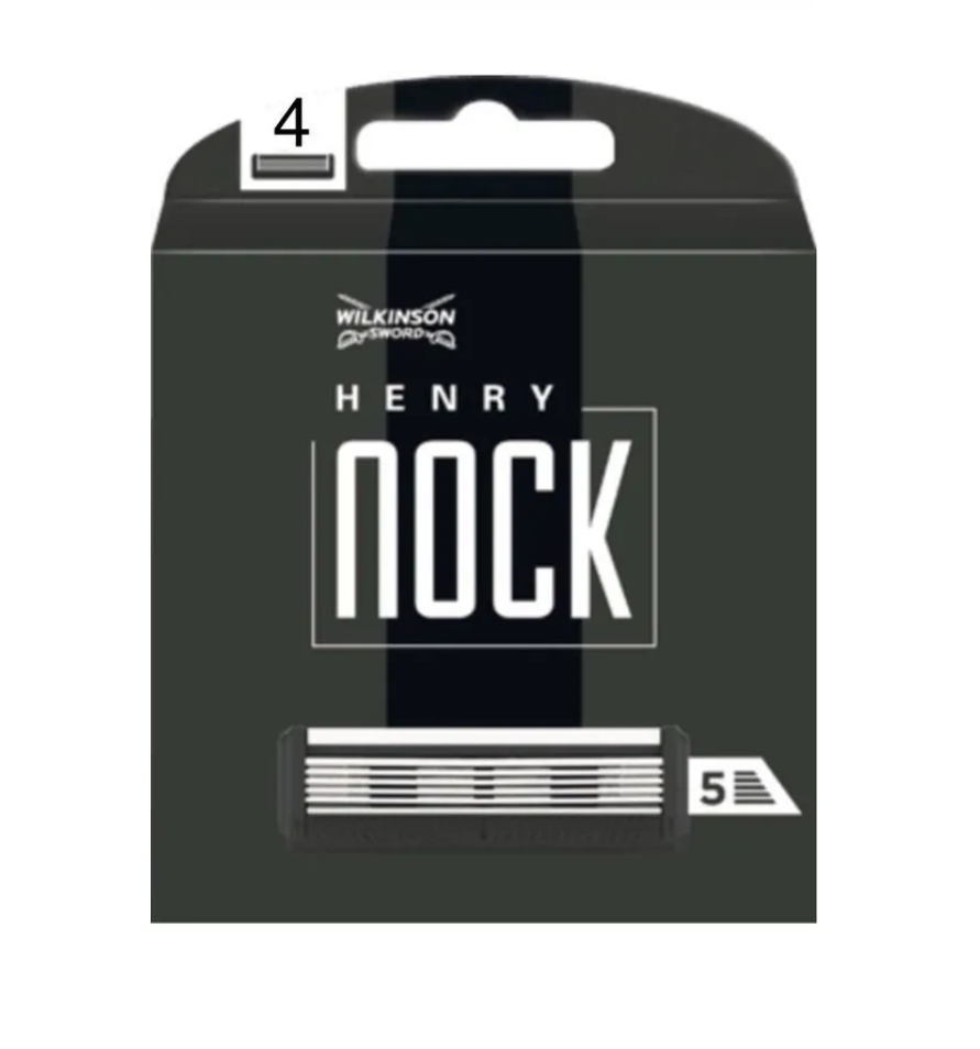 Wilkinson Sword HENRY NOCK / Сменные кассеты для бритвенного станка HENRY NOCK, 4 шт.