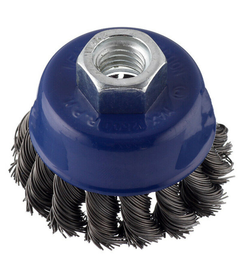 Корщетка для УШМ Практика витая жесткая чашеобразная d65 мм M14