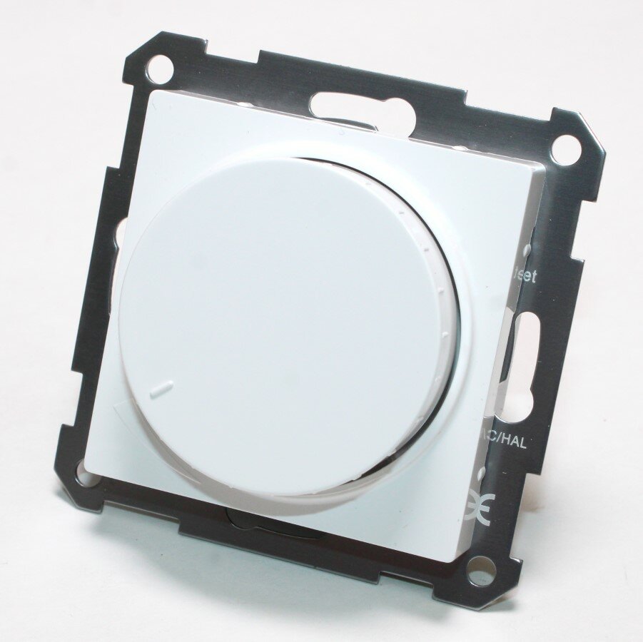 Диммер Schneider Electric Atlas Design поворотно-нажимной механизм, LED, 400 Вт, белый